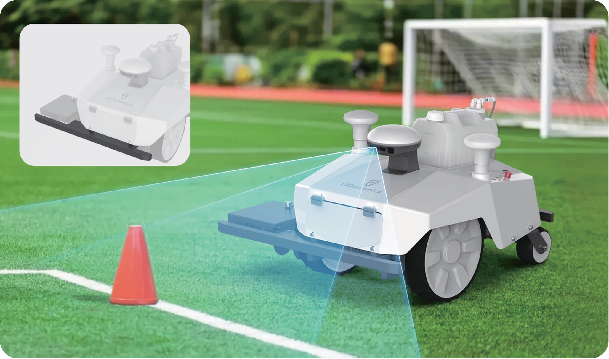 FJD PaintMaster ™ Pro RLM01：Robotic Line Marker for Sports Fields